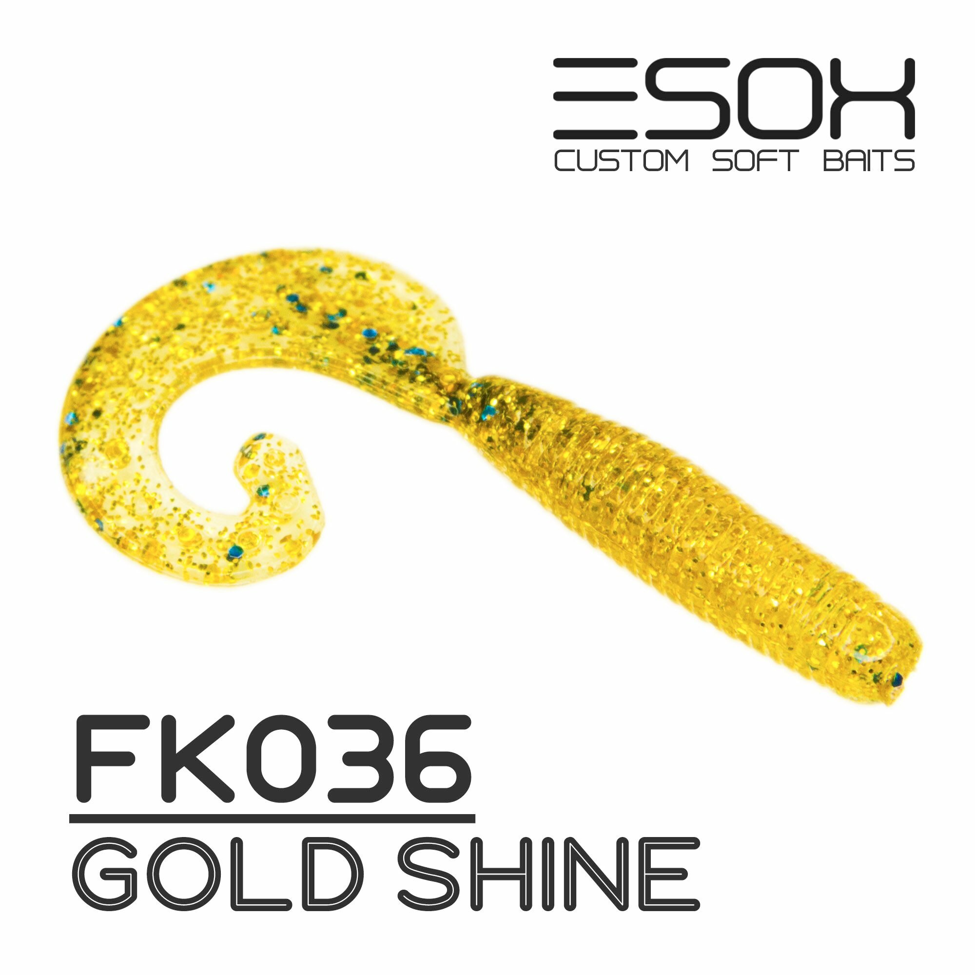 Мягкая приманка для рыбалки ESOX G-Tale Grub 1.5" (39мм) 12шт.