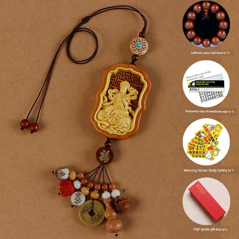 Подвеска для автомобиля из самшита «Будда», новая модель 2026 года, высококачественное украшение для салона автомобиля,