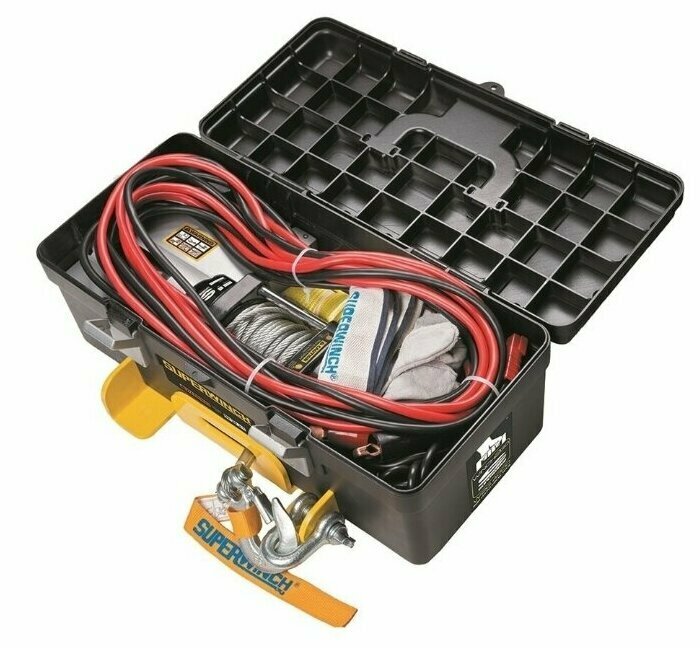 Лебедка переносная Superwinch Winch2Go 4000 SR с синтетическим тросом в коробке