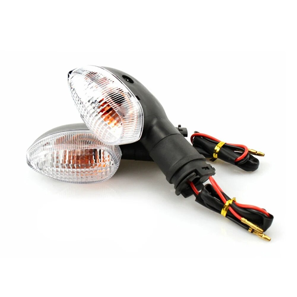 2 шт, универсальные поворотники для мотоциклов YAMAHA YZF R1 R6 R125 R25 R3 FZ-6N XJ6 прозрачный