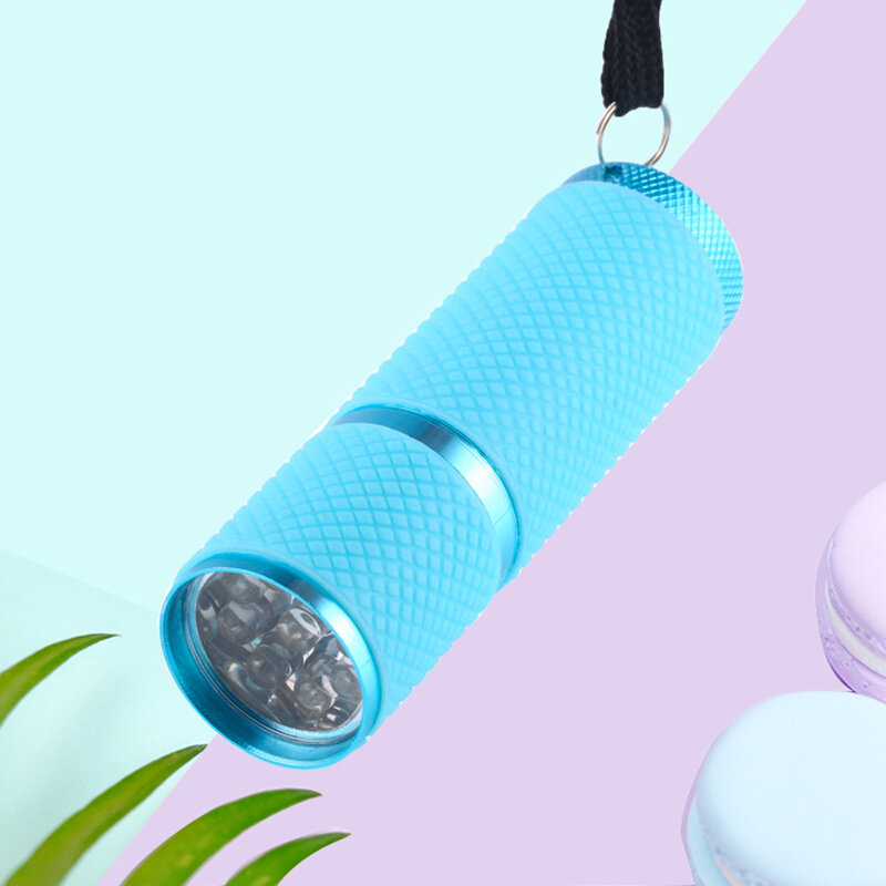 Детский фонарик с LED-светом, яркий портативный мини-фонарик, небесно-голубой цвет