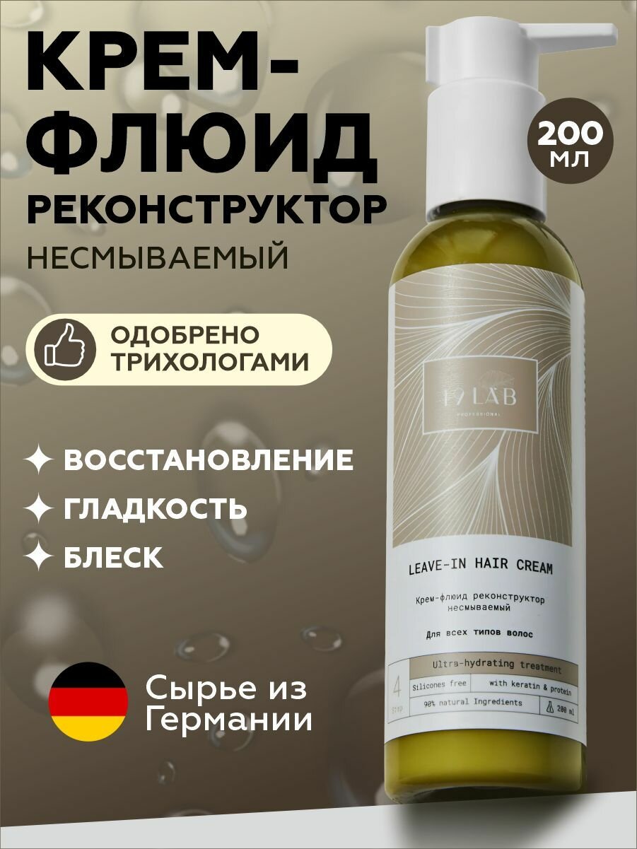 19LabCosmetics Флюид для волос, 250 мл