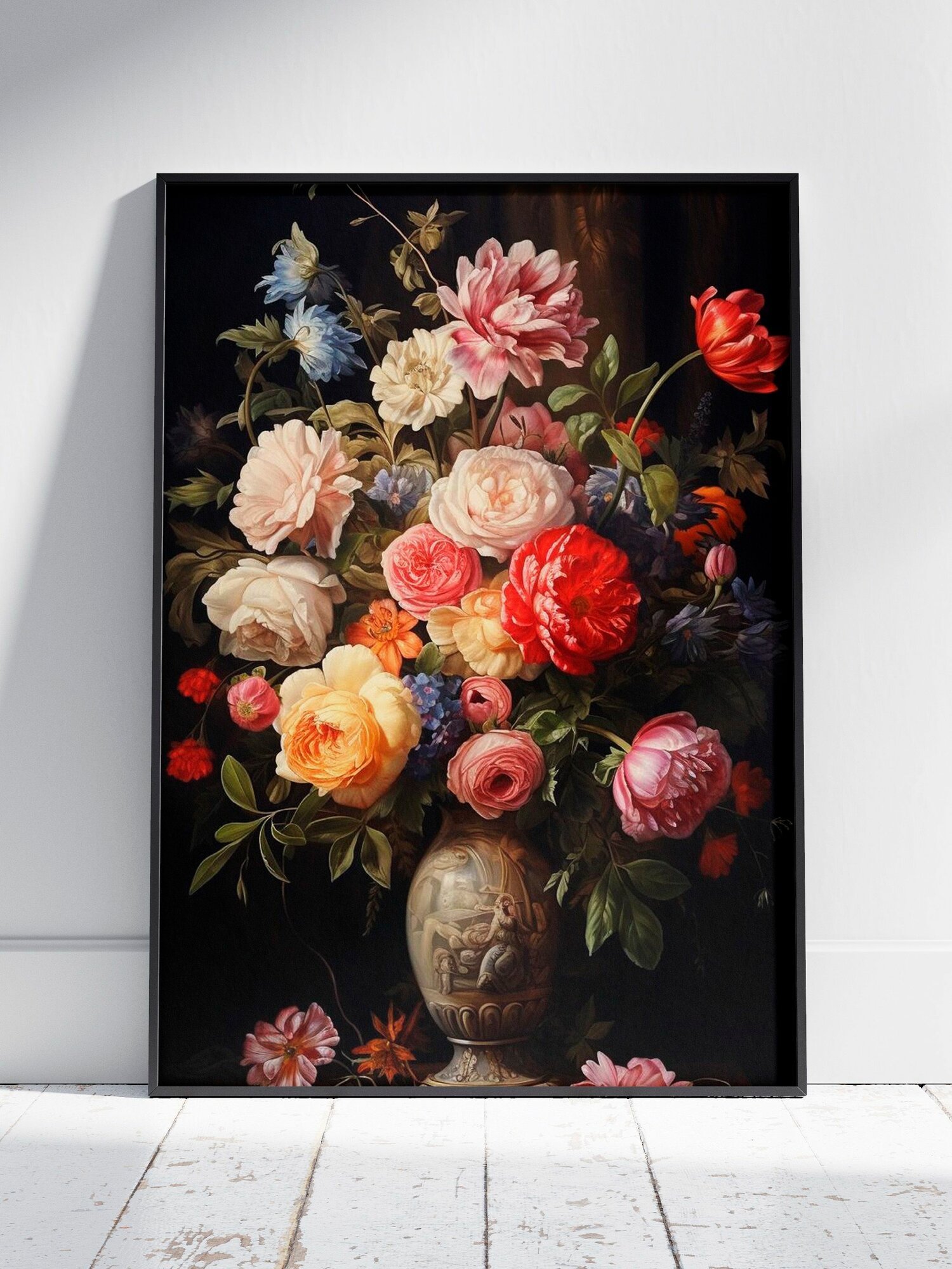 Плакат на стену для интерьера Цветы (Flowers 3) - Постер по флоре формата A4 (21x30 см)
