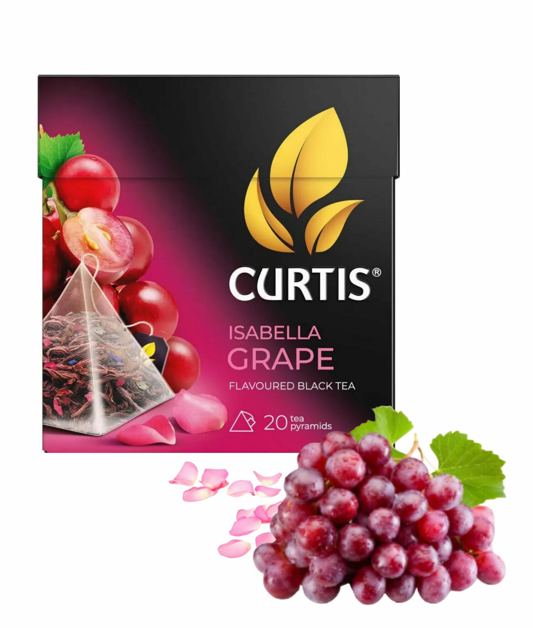 Чай CURTIS "isabella grape" 20 пирамидок.