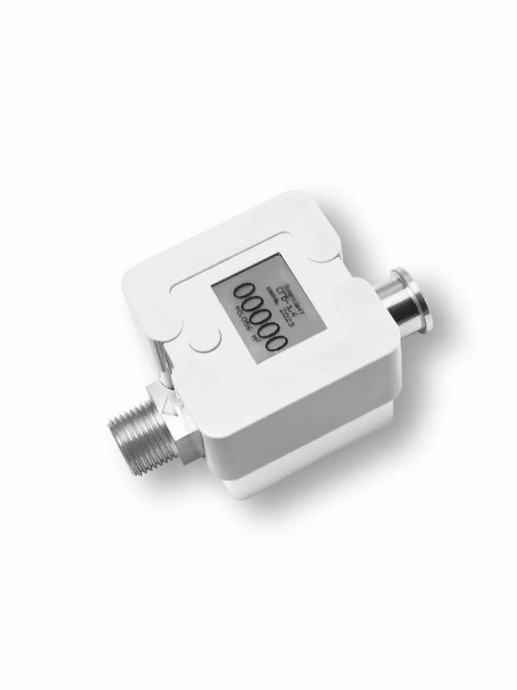 Счетчик газа Элехант СГБ-1,6 1/2 дюйма, белый, для учета расхода, максимальный расход 1.6 м3, производство Россия