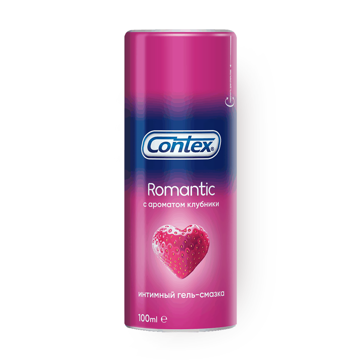 Гель-смазка Contex "Romantic", для интимного применения, с ароматом клубники, 100 мл