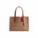 Сумка Coach Carter, фактура тиснение, brown
