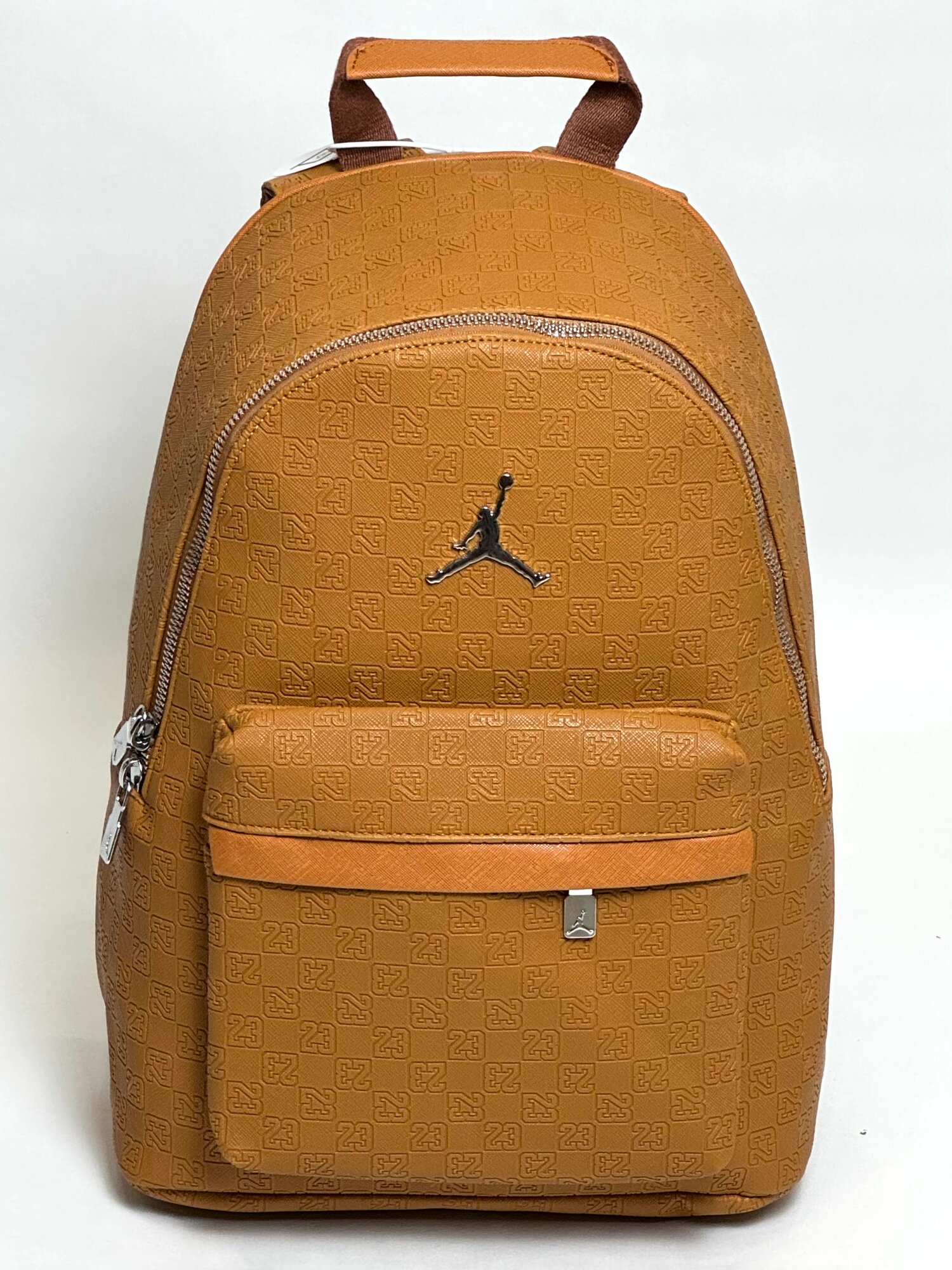 Рюкзак городской Jord Monogram карамельный, мужской, экокожа, 24 л, для ноутбука