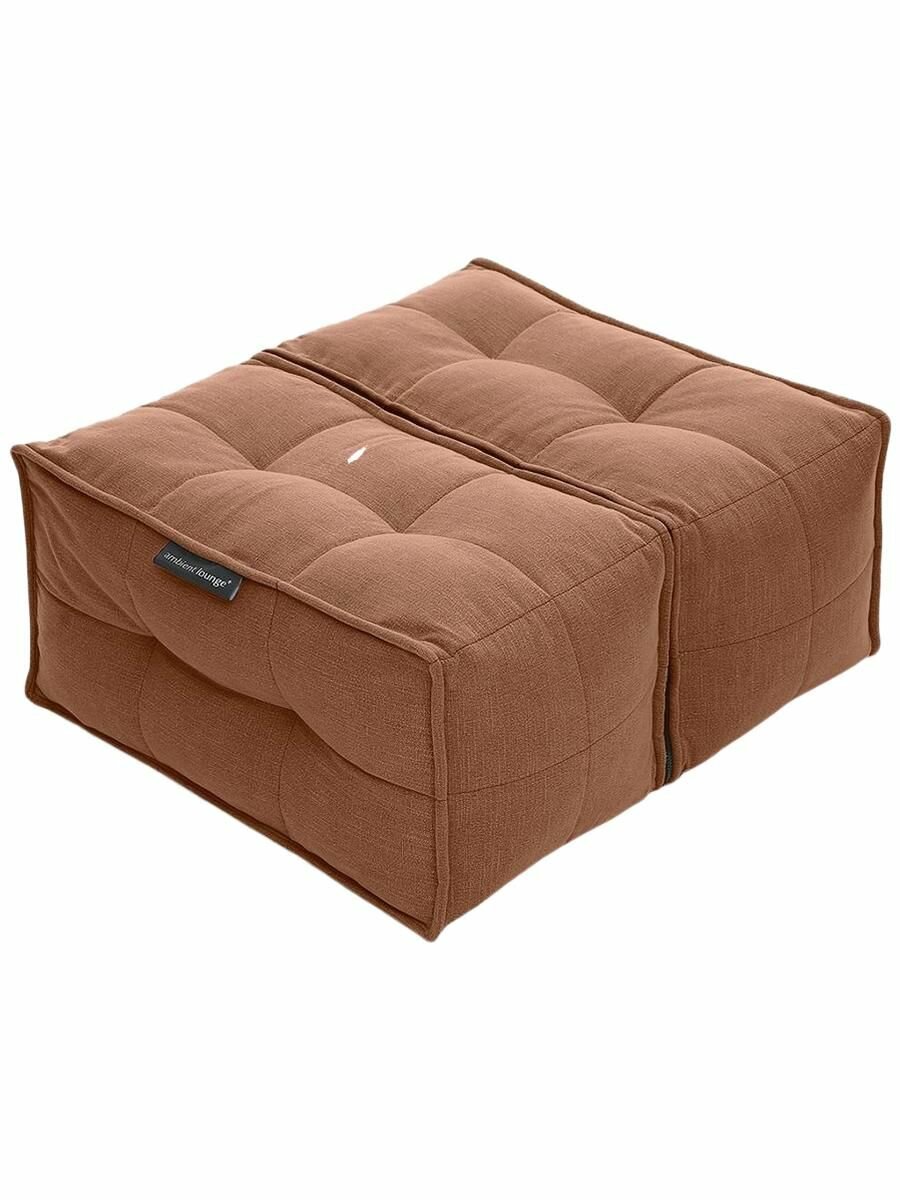 Оттоманка для ног к модульному дивану aLounge - Twin Ottoman - Terra Cocta (шенилл, терракотовый) - возможность собрать диван под свой размер