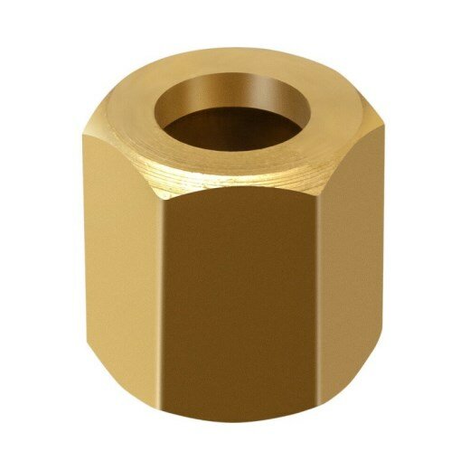 Гайка М 8х1,25 приемной трубы для ВАЗ 2101-07 латунь*************