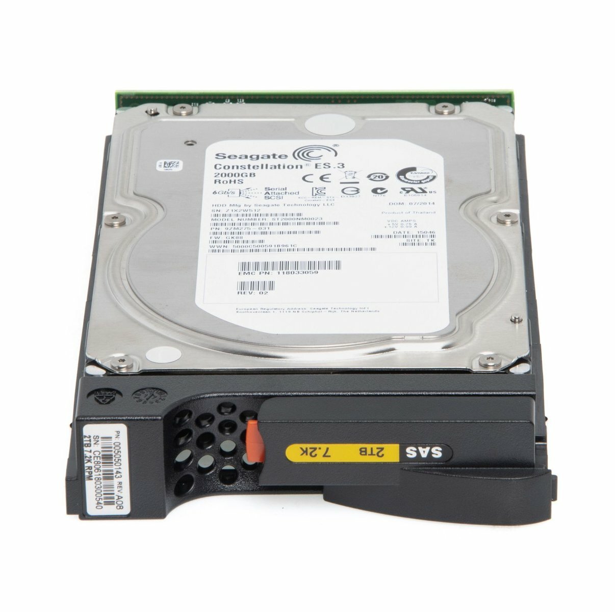 Жесткий диск EMC 2Tb 7200 SAS 3.5" HDD — фото 1