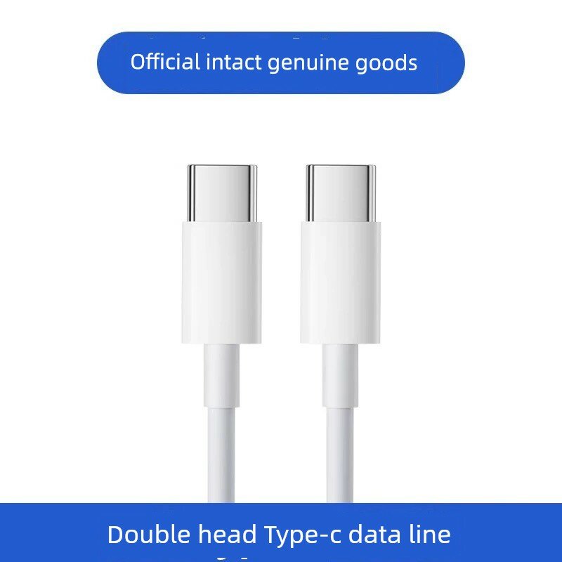 1,5 м двойной USB-C быстрая зарядка кабель для iPhone, iPad, Huawei, Xiaomi, OPPO, Android устройств, Type-C к Type-C