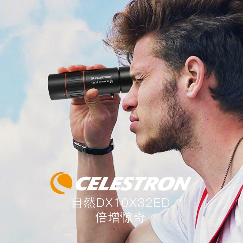Монокуляр Celestron Nature DX 10x32mm ED, миниатюрный, водонепроницаемый, карманный телескоп