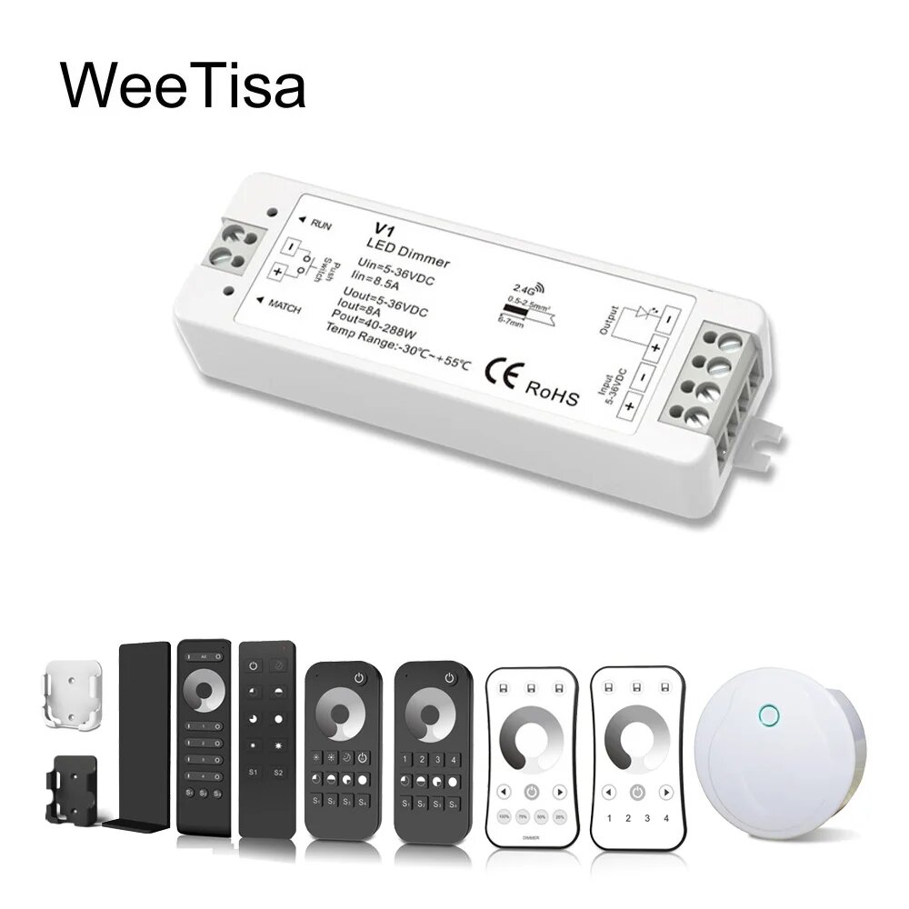 WeeTisa V1 LED Dimmer 5-36VDC Белый — фото 1