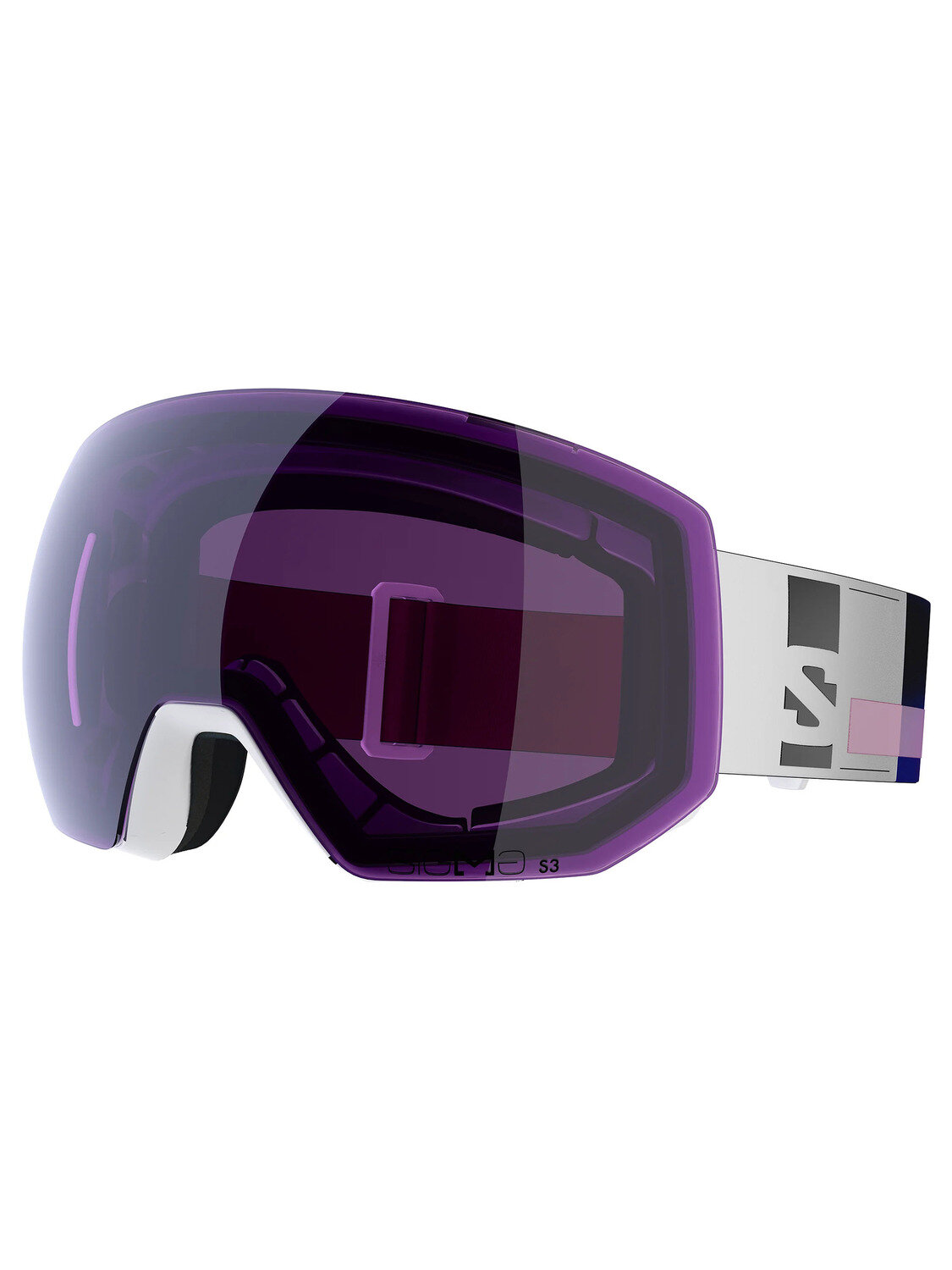 Горнолыжные очки Salomon Radium Pro Sigma White Cat. 3+1 (с доп. линзой) 25/26 Белый, для мужчин , Белый