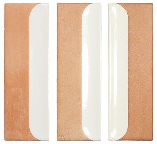 Керамогранит DNA Tiles Bow Decor Cotto Бежевый комбинированная 5,2x16 см