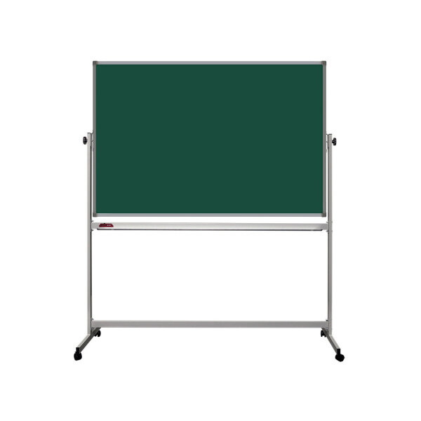 Меловая доска поворотная двухсторонняя boardSYS 100х150 см, BoardSYS EcoBoard, двухсторонняя, на колесах, меловая, алюминиевый профиль