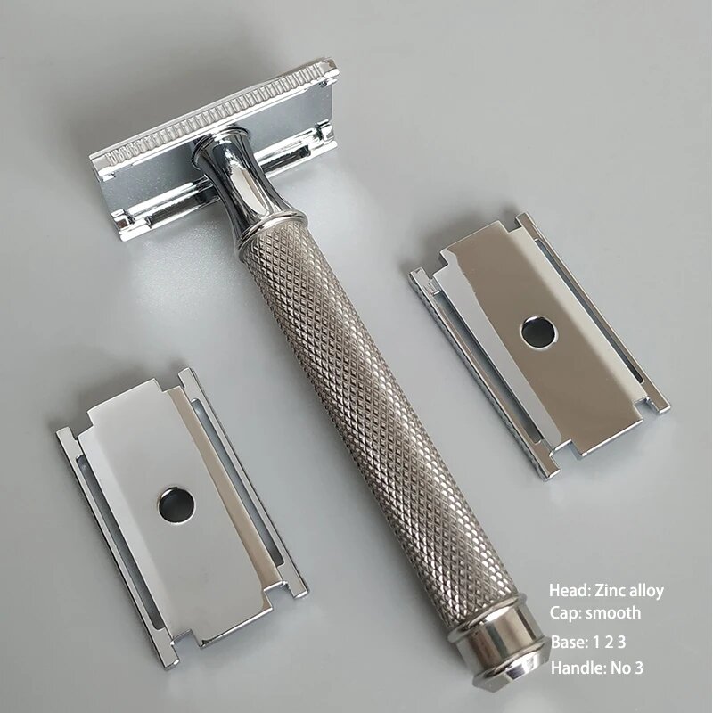 Бритва с двойным лезвием, серый цвет, AX-SE smooth 3 handl