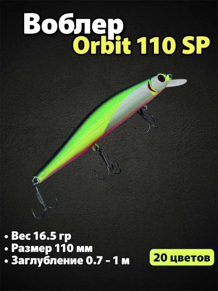 Воблер Zipbaits Orbit 110 SP 110mm/16.5g/0.8-1.0m # 1 — фото 1