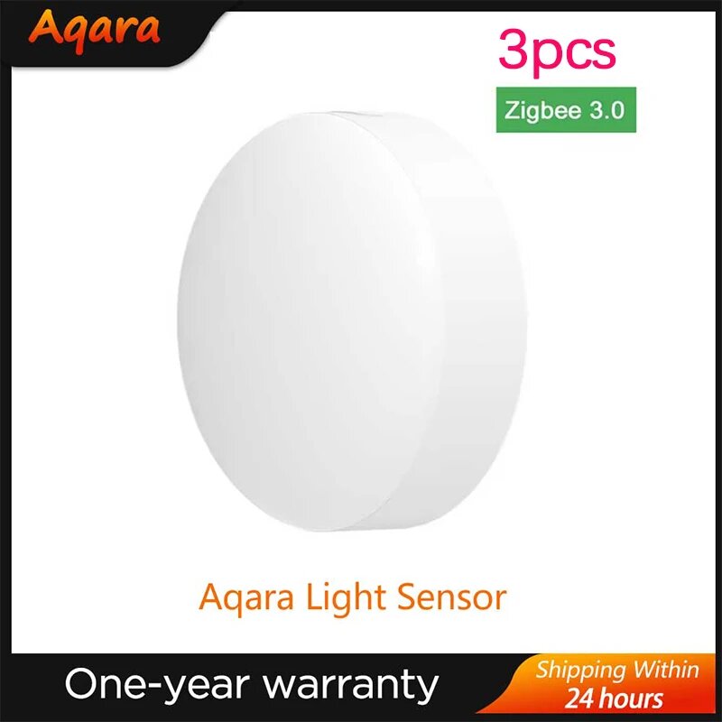 Датчик света Aqara Light Sensor T1 2025 датчик яркости Zigbee 3.0 умный датчик света для дома Homekit APP-3PCS Light Sensor T1