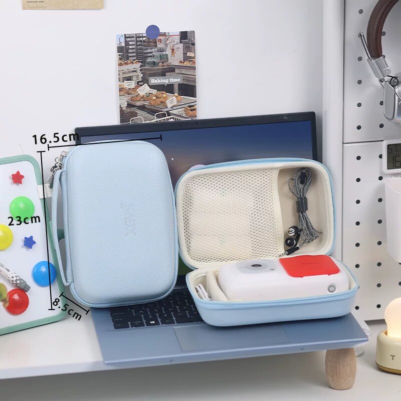 Коробка для хранения Yubao MiaoMiao N2 с синим силиконовым чехлом и включенной защитной пленкой, мягкая защитная
