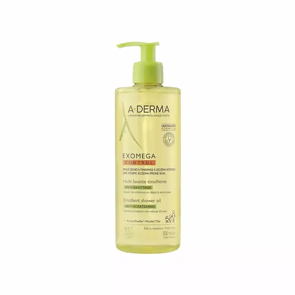 A-Derma EXOMEGA CONTROL/ А-Дерма Экзомега Смягчающее масло для душа, 500 мл