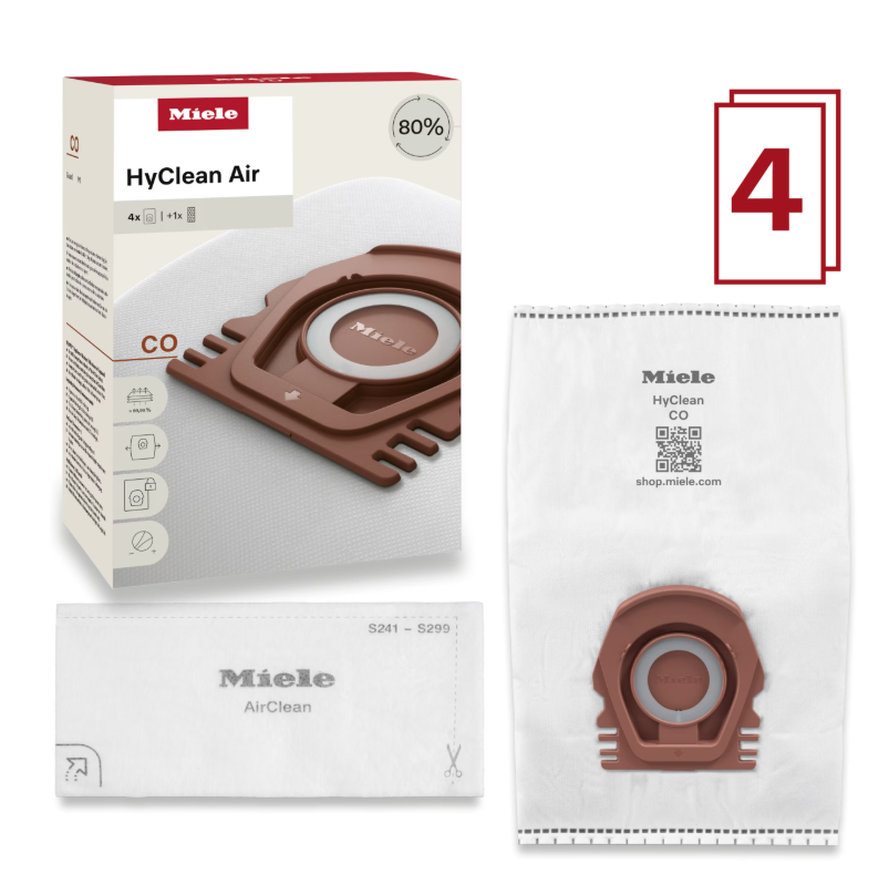 Пылесборник для пылесоса Miele CO HyClean Pure, 4 штуки, для серии Guard M1