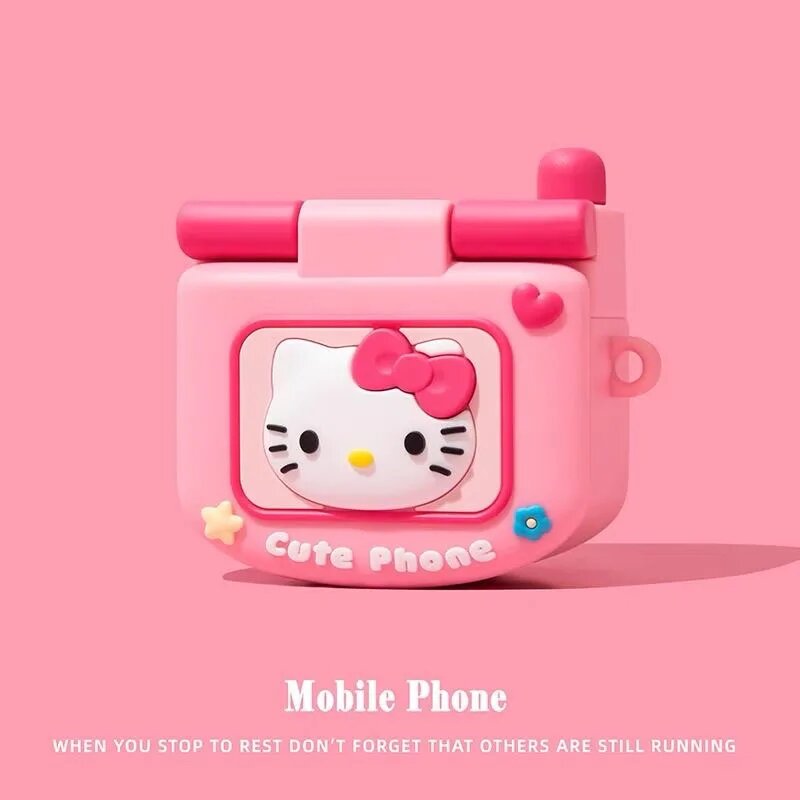 Чехол Hello Kitty для AirPods Pro 3 2025, силикон
