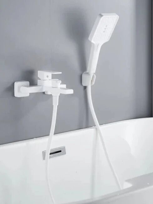 Cмеситель для ванны Knotlor KN-22/WY, белый