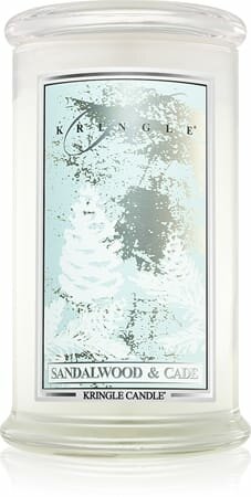Свеча ароматическая Kringle Candle Sandalwood & Cade, унисекс, 624 г, древесный аромат