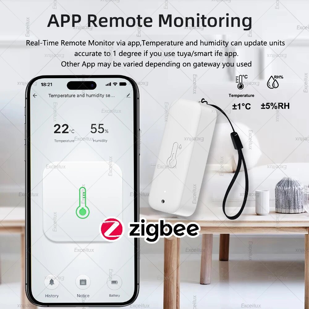 Датчик температуры и влажности Zigbee — фото 1