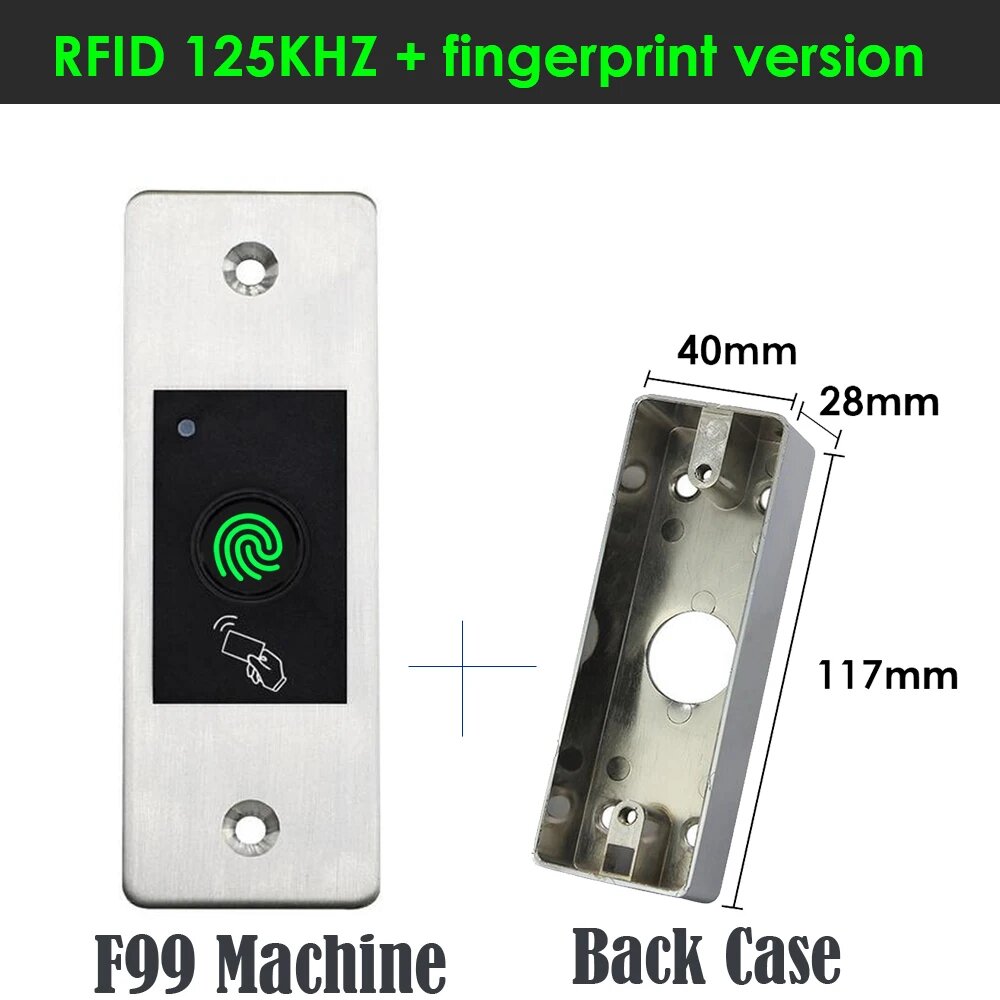 RFID 125KHZ + Fingerprint F99 Считыватель доступа