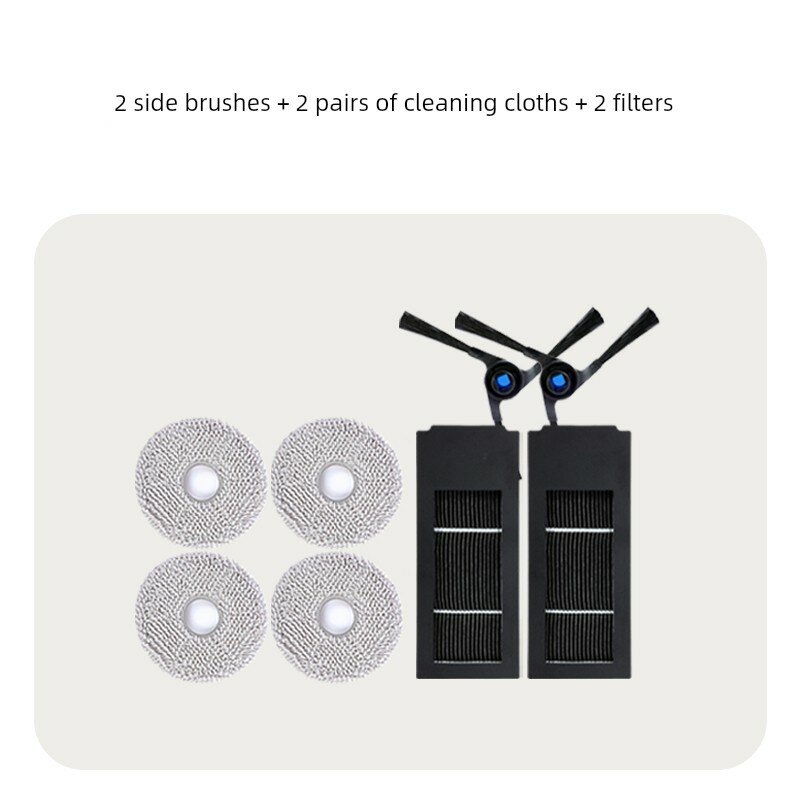 Подметальный робот Ecovacs Dibao X2 COMBO, специальные оригинальные аксессуары, чехол для валики с клеем, мешок для