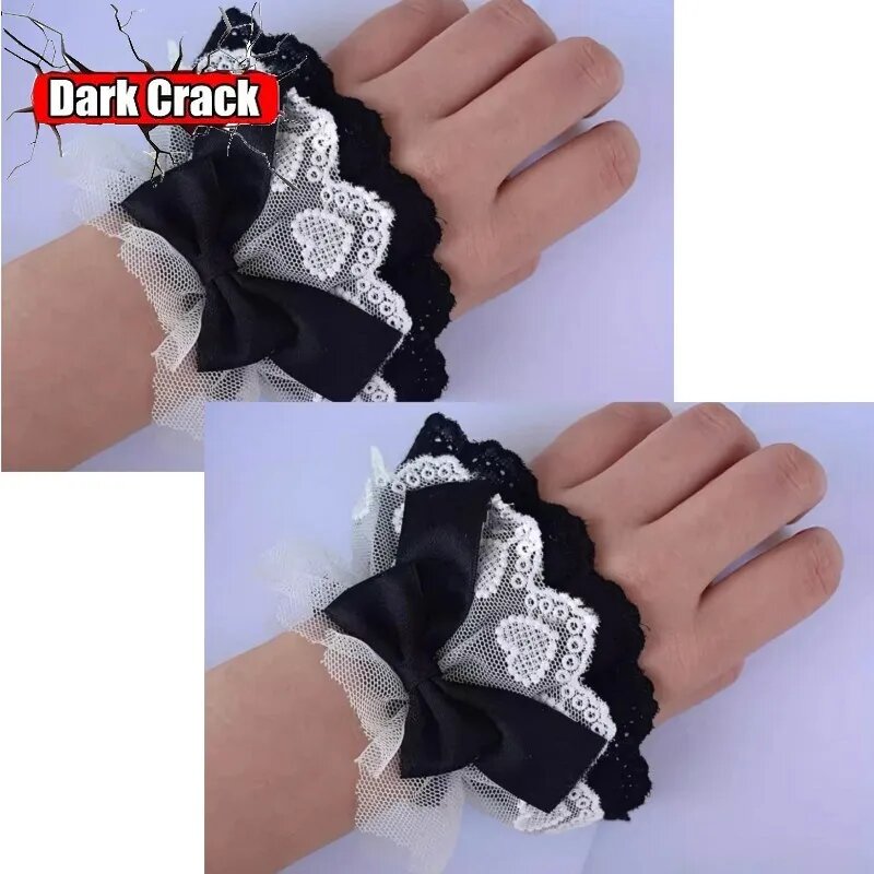 Черная кружевная повязка на запястье, Hand sleeves