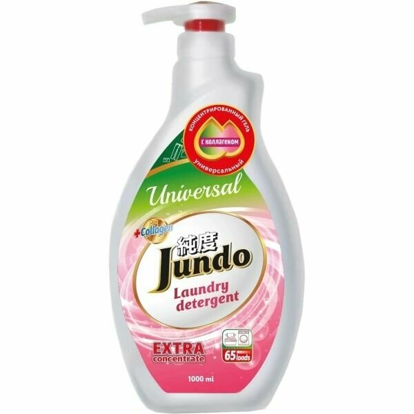 Гель для стирки белья универсальный Jundo Premium Universal с дозатором 1 л