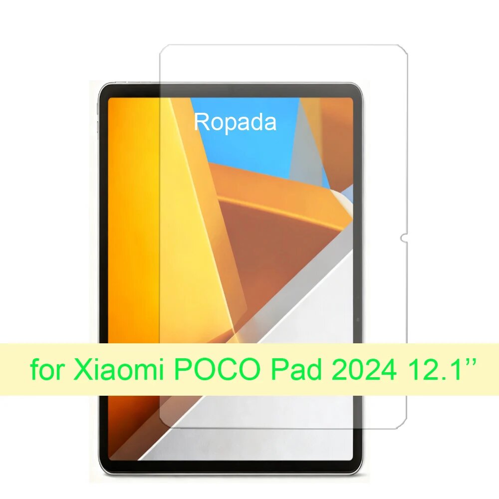 Защитная пленка из закаленного стекла (1 шт.) для планшетов Xiaomi POCO Pad M1 X1 2024 2025 11.2' 12.1' – защита от царапин