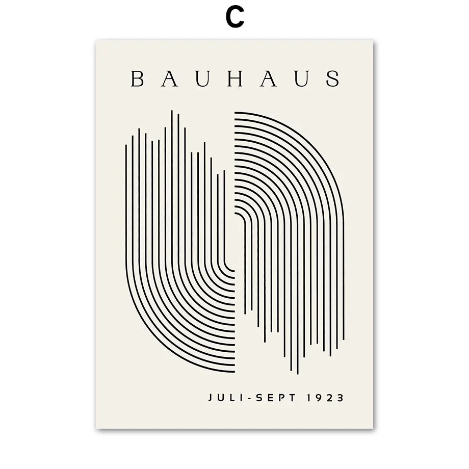 Абстрактный постер Bauhaus, 30x40см, A6838