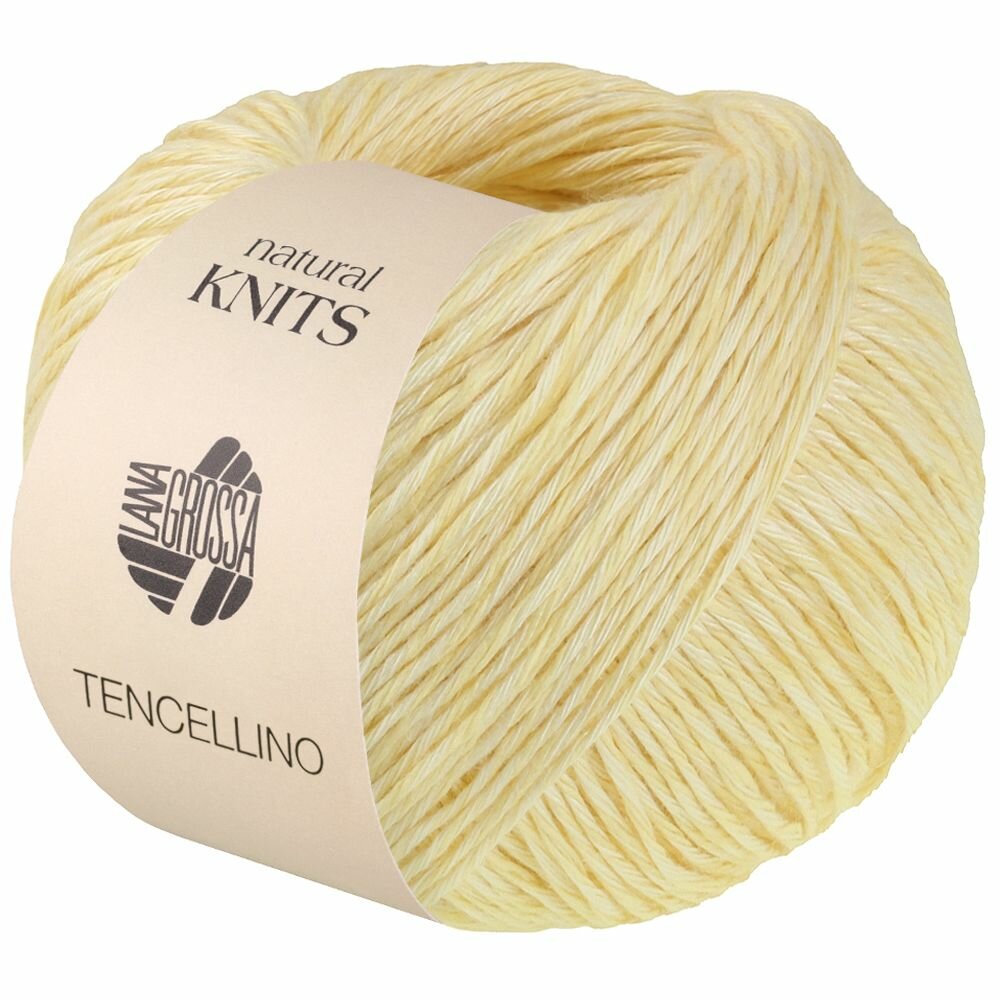 Пряжа для вязания Lana Grossa Tencellino Natural Knits (06 Ваниль/Vanille) 5 мотков по 50 г/0 м