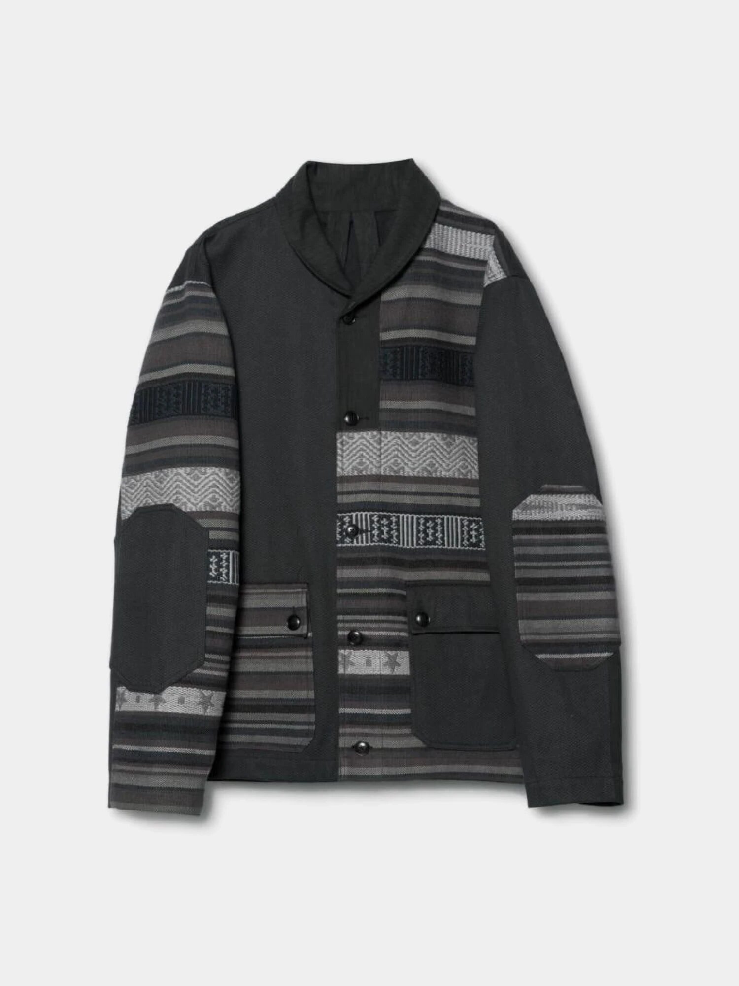 Куртка MAHARISHI 7142 Upcycled Shawl Chore Black, Черный, S