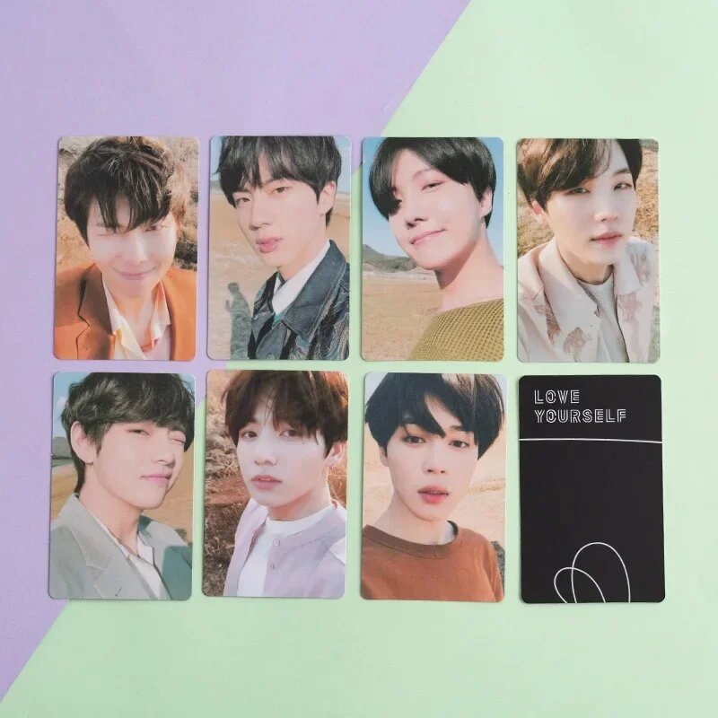 Kpop Lomo Карты BTS Love Yourself, серебристый