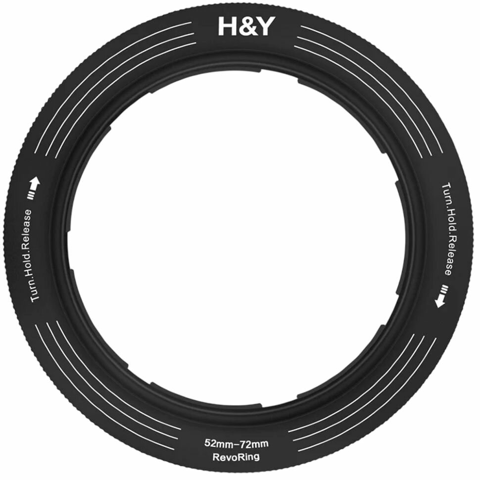 Переходное кольцо H&Y RevoRing Variable Adapter 52-72мм для светофильтра 77мм Чёрное