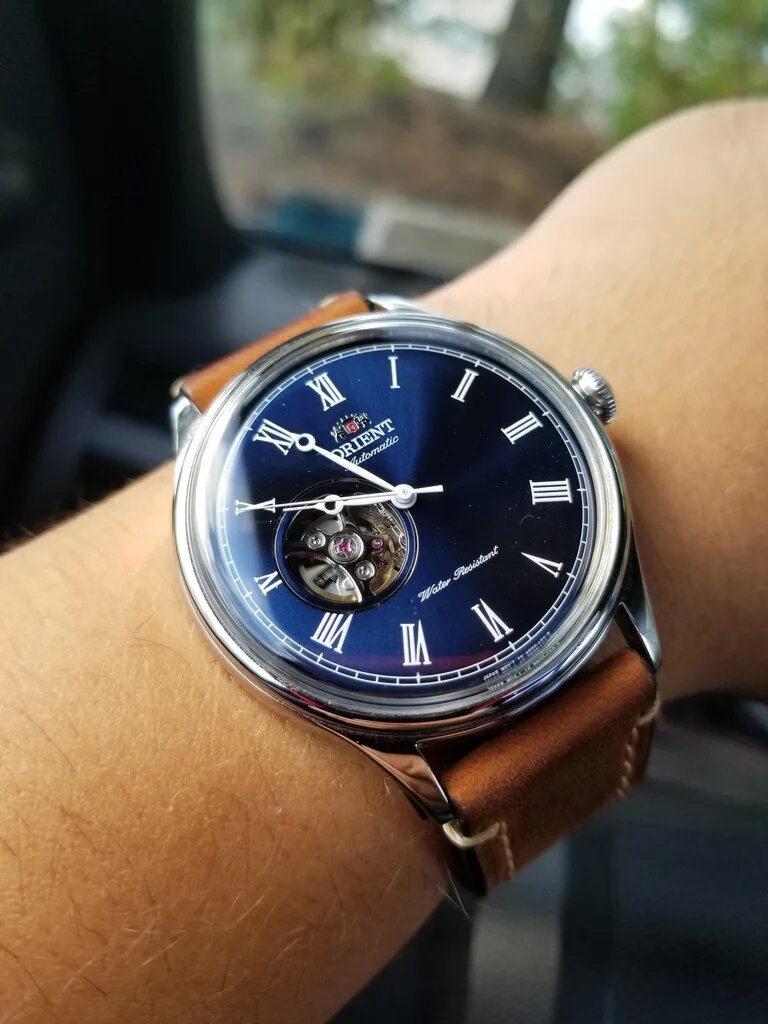 Наручные часы ORIENT Automatic, синий, серебряный — фото 1