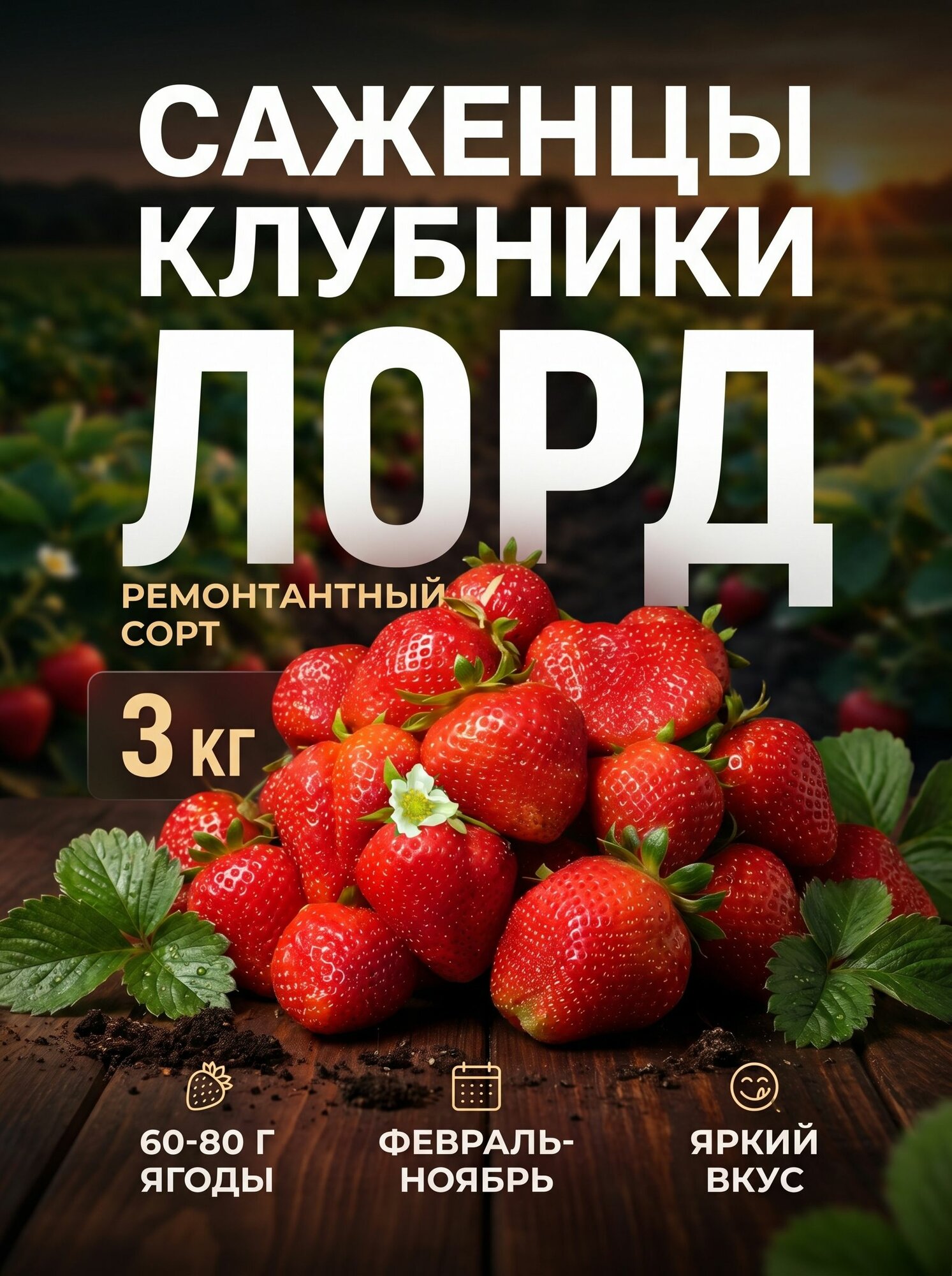 Саженцы Клубники Лорд 5-корней