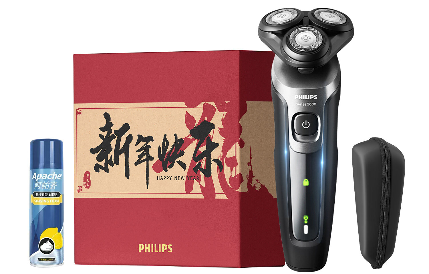 Электробритва мужская PHILIPS Series 5000 S5166, New Year's Gift Box