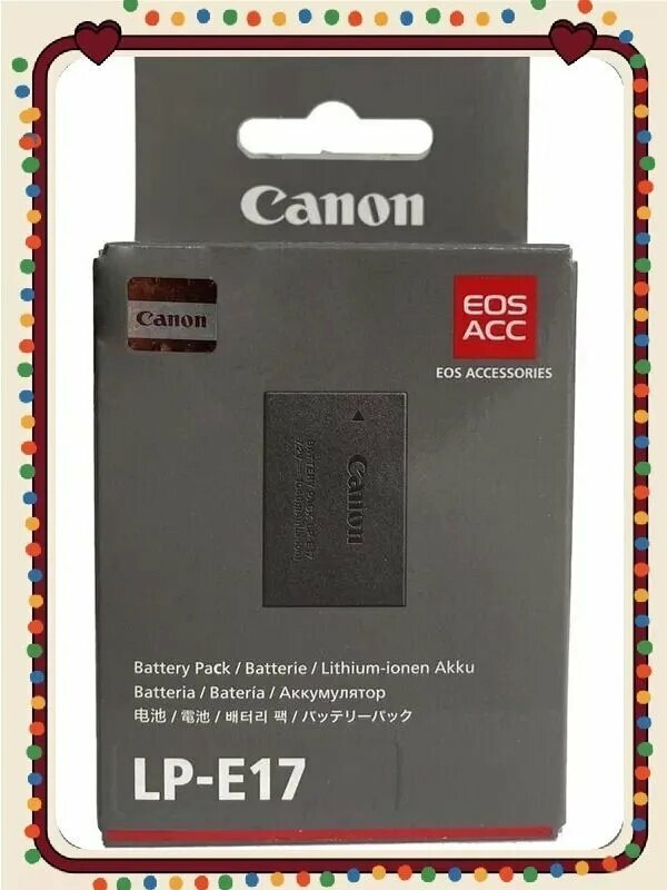 Эксклюзивный элемент питания LPE17 для Canon