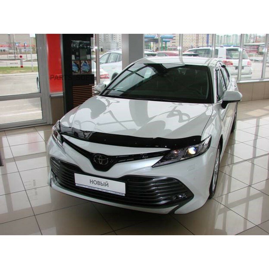 Дефлекторы боковых окон для Toyota Camry, 2017-, SD, 4ч, темный / Тойота Камри от официального дистрибьютора, SIM, артикул NLDSTOCAM1732