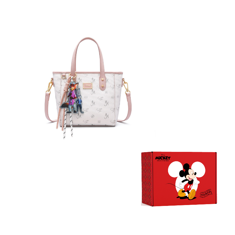 Сумка Disney, фактура тиснение, розовый,
