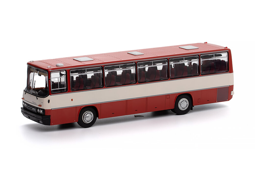 Модель коллекционная DEMPRICE Ikarus / икарус 256.55 бежево-красный киноварь 1977-2002