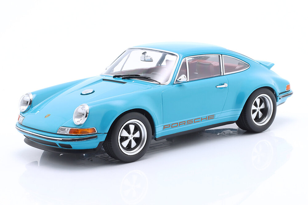 Модель коллекционная KK-SCALE Porsche singer 911 coupe turquoise