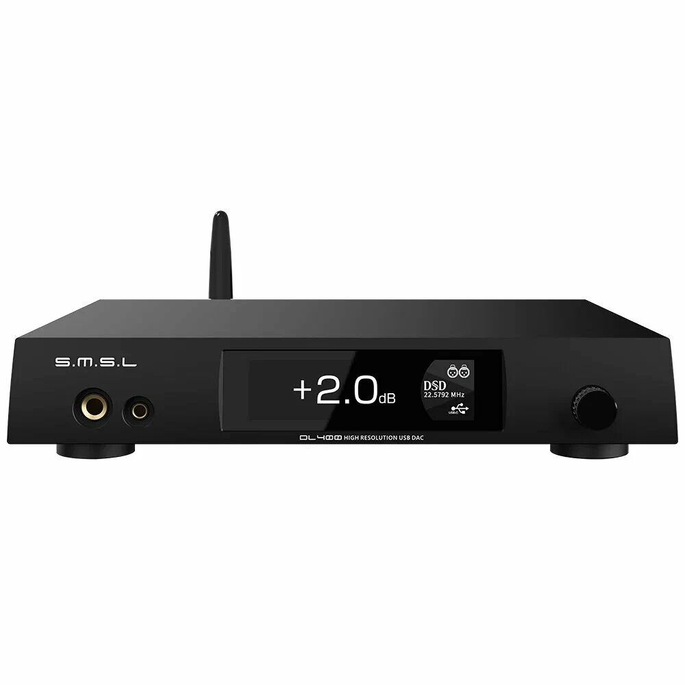 ЦАП с усилителем для наушников SMSL DL400 black, Bluetooth 5.1 с поддержкой LDAC, aptX, aptX HD
